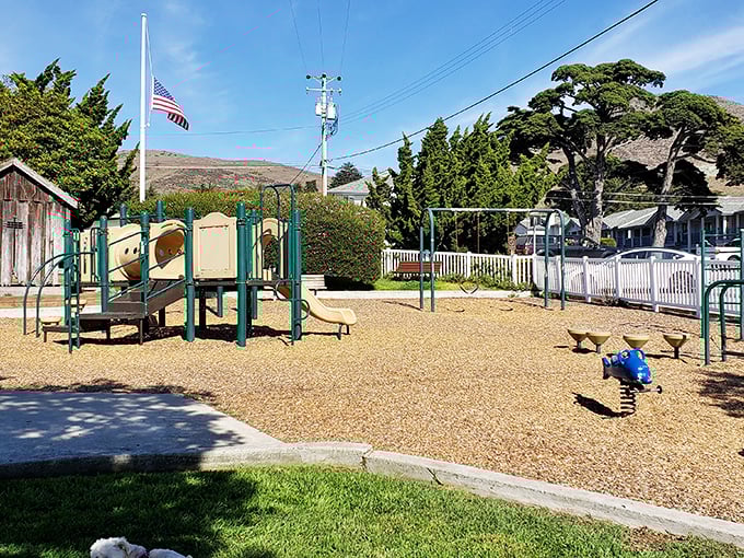 A playground with ocean views? Childhood just leveled up. Paul Andrew Park offers swings, slides, and the soundtrack of crashing waves.
