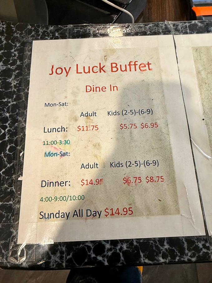 The menu board – a mathematical equation where time plus hunger equals the best value in town.