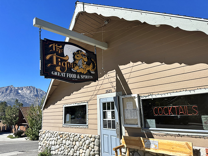 The Tiger Bar & Café isn't just a restaurant—it's a community living room where stories are shared over hearty meals and cold drinks.