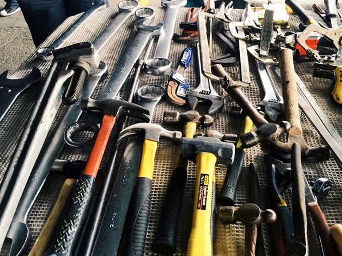 Tool paradise for the handy and hopeful alike. Each hammer and wrench tells a story of projects completed—and the ones you're about to start.