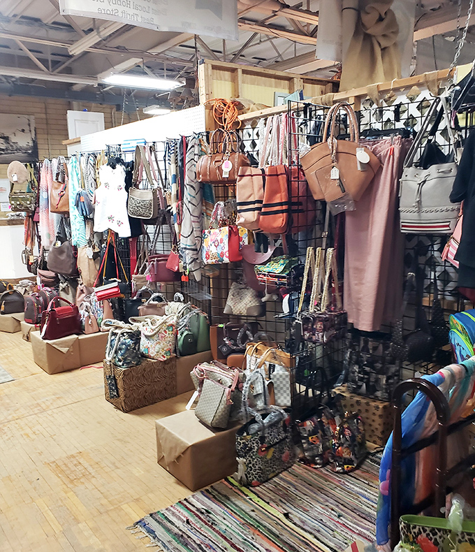 Handbag heaven awaits the patient hunter—these aren't just purses, they're time capsules with shoulder straps and secret compartments.