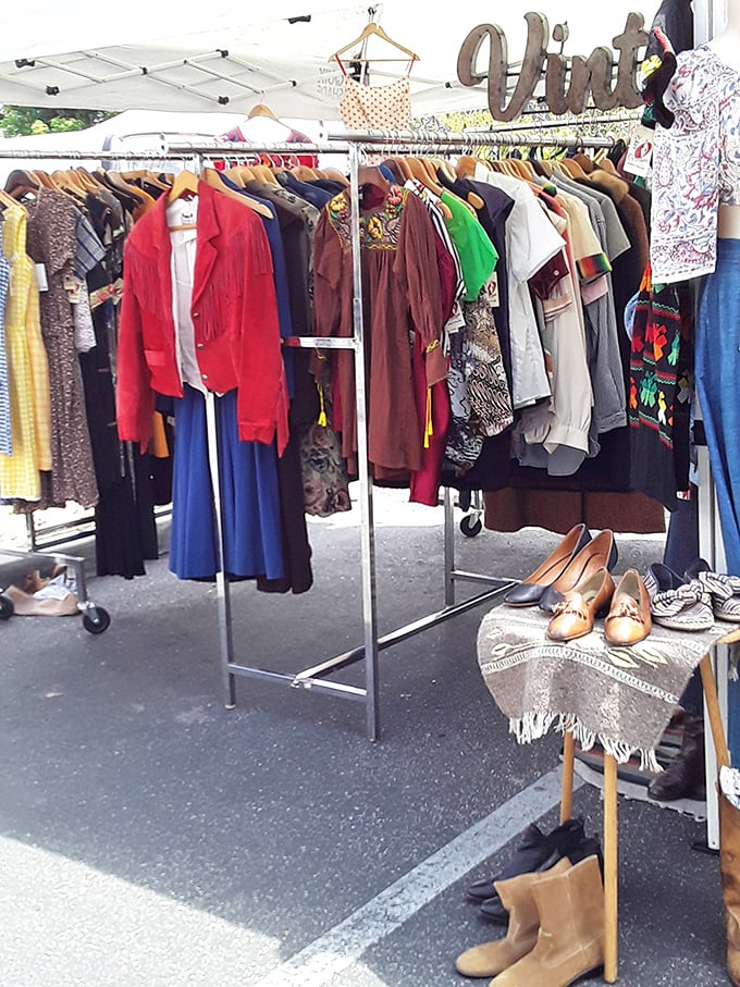 Vintage fashion heaven awaits! From that perfect red fringe jacket to classic button-downs, someone else's fashion history is about to become your signature style.