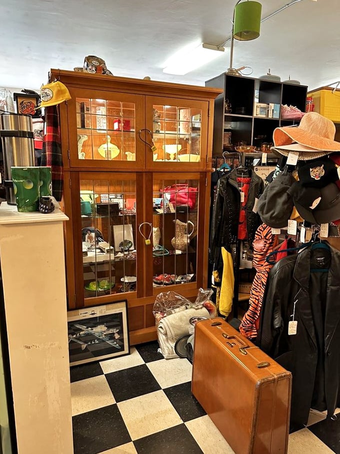 This isn't just a display cabinet—it's a time capsule of collectibles where yesterday's treasures become tomorrow's conversation pieces.