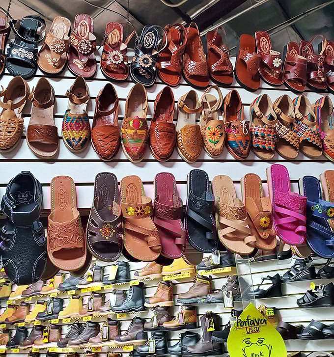 These aren't just sandals; they're wearable art. Each pair tells a story more interesting than your last vacation slideshow.