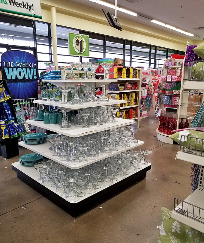 Who needs crystal from Tiffany's when these Dollar Tree stemware pieces can make your Two-Buck Chuck look positively presidential?