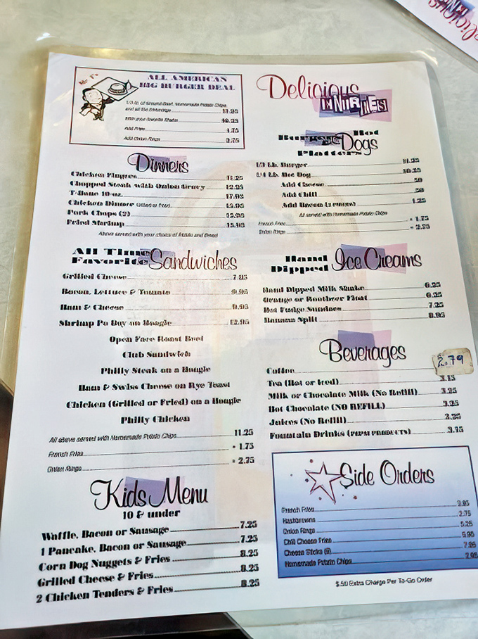 The menu reads like a greatest hits album of American comfort food classics. No molecular gastronomy here—just honest dishes that grandmother would recognize.