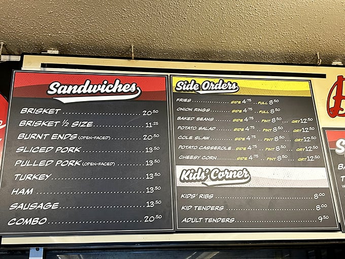 A menu of beautiful simplicity. When you've perfected your craft, you don't need pages of options—just meat done right.