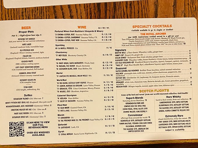The menu reads like a love letter to beef, with prices that won't require a second mortgage.