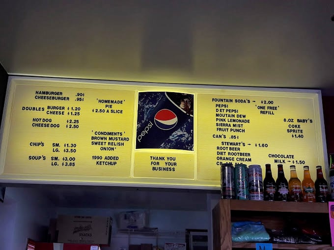 A menu so refreshingly straightforward it feels like a rebellion against modern dining complexity. Note that ketchup was only added in 1990!
