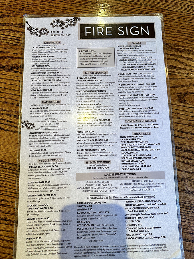 This menu isn't just a list of options—it's a roadmap to breakfast bliss. Study it carefully; life-changing decisions await.
