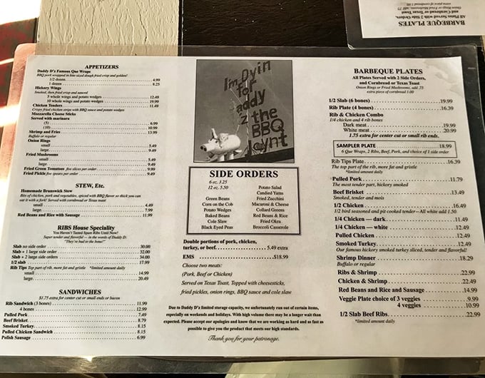 A menu that doesn't need pictures – just reading the descriptions is enough to make your mouth water uncontrollably.