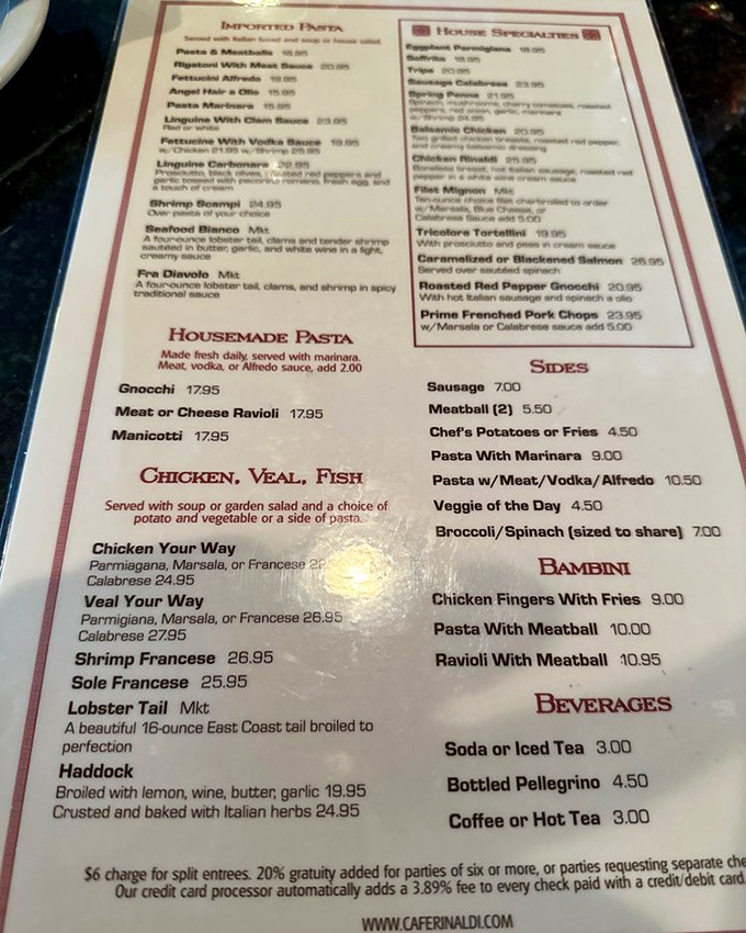 The menu reads like a love letter to Italian cuisine – each dish a promise of comfort wrapped in tradition and served with Pennsylvania hospitality. 