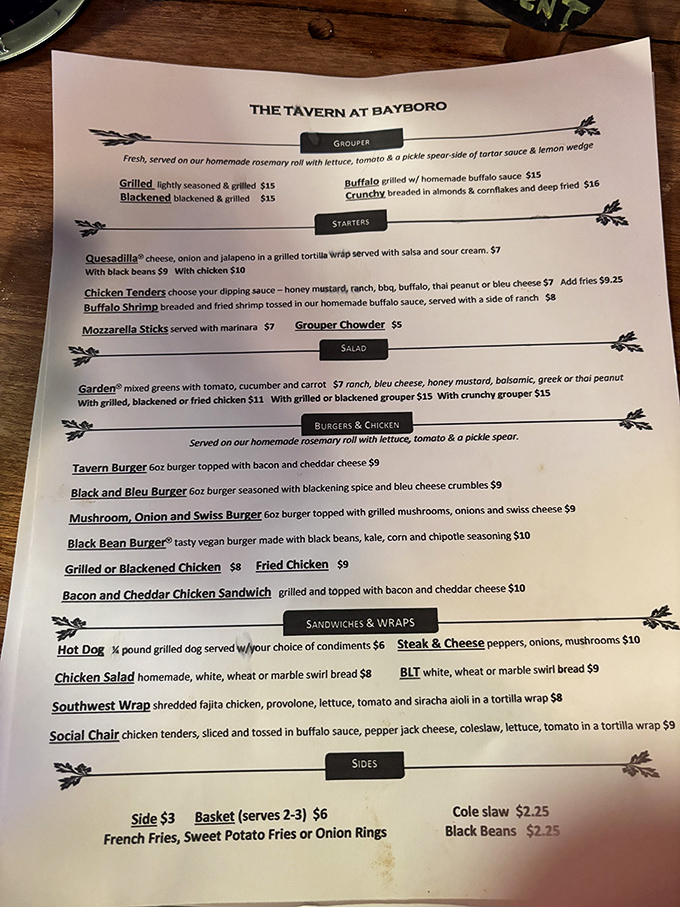 A menu that doesn't need fancy fonts or pretentious descriptions – just honest food that makes decision-making the hardest part of your visit.