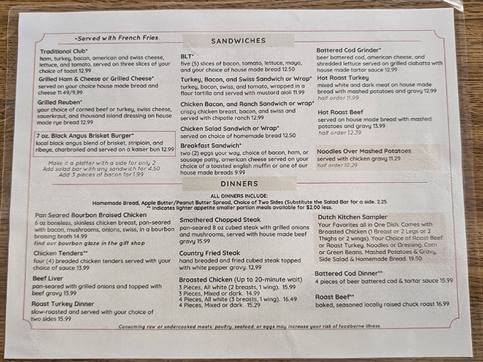 The menu reads like a love letter to comfort food classics. No molecular gastronomy here, just dishes that warm your soul.