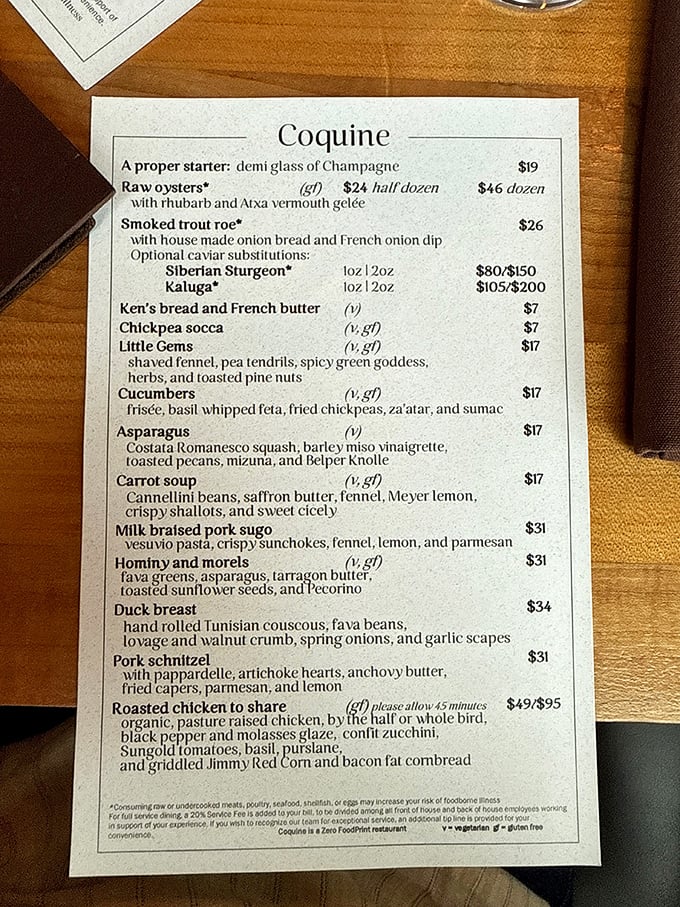 A menu that reads like poetry—each dish a carefully composed verse of seasonal ingredients. The duck confit is the sonnet you'll remember.