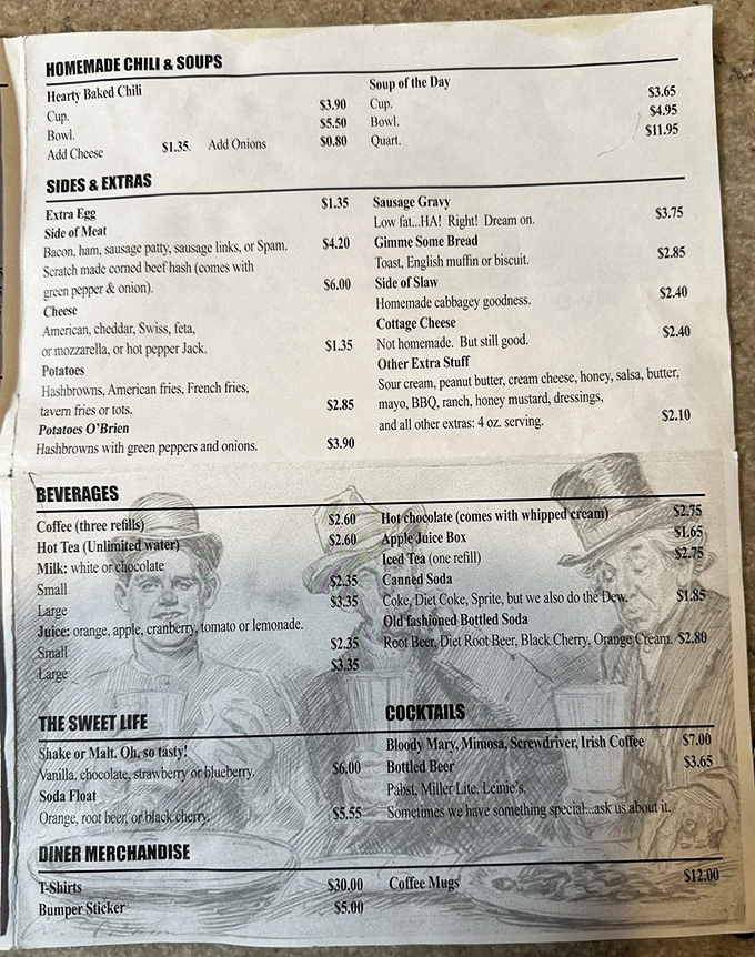 A menu that doesn't need fancy fonts or pretentious descriptions—just honest food that makes your stomach high-five your soul.