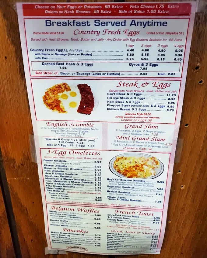 This menu isn't just a list of options—it's a roadmap to breakfast nirvana. Notice how hash browns appear in nearly every corner, like supporting actors who secretly steal the show.