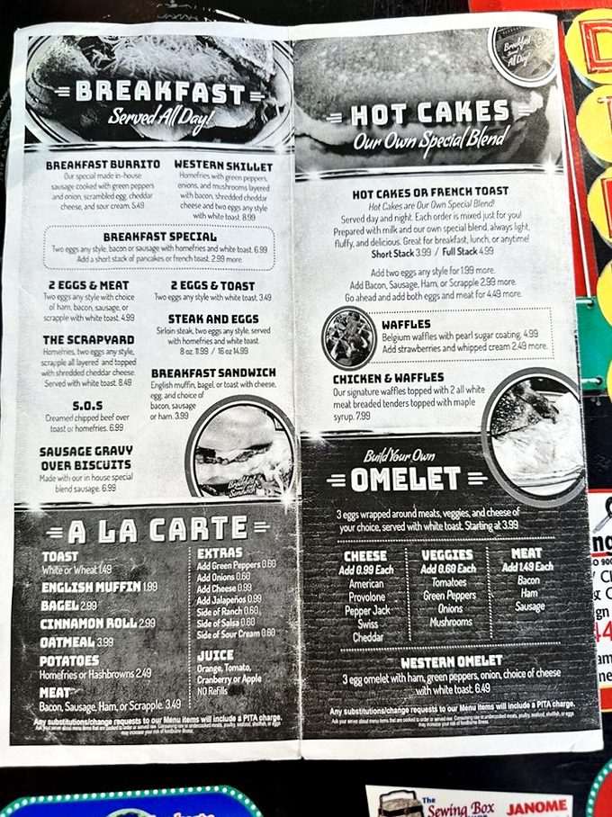 When a menu promises "Our Own Special Blend" pancakes, you know you've discovered something worth writing home about.