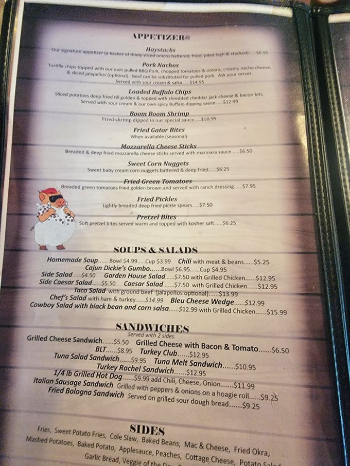 A menu that doesn't need fancy fonts or pretentious descriptions—just honest food that makes decision-making deliciously difficult.