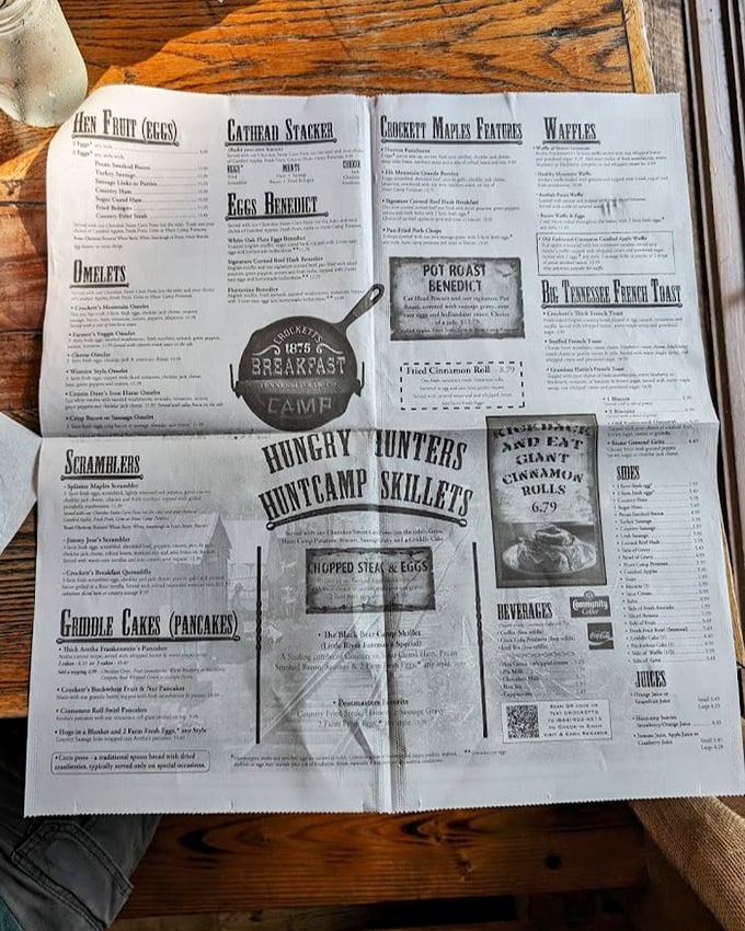 Reading this menu is like planning an expedition – you'll need strategy, courage, and possibly an extra notch in your belt for the journey ahead.
