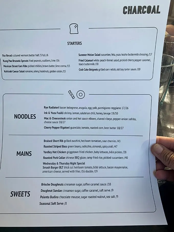 This isn't just a menu—it's a roadmap to happiness. Each description reads like poetry that happens to make you extremely hungry.