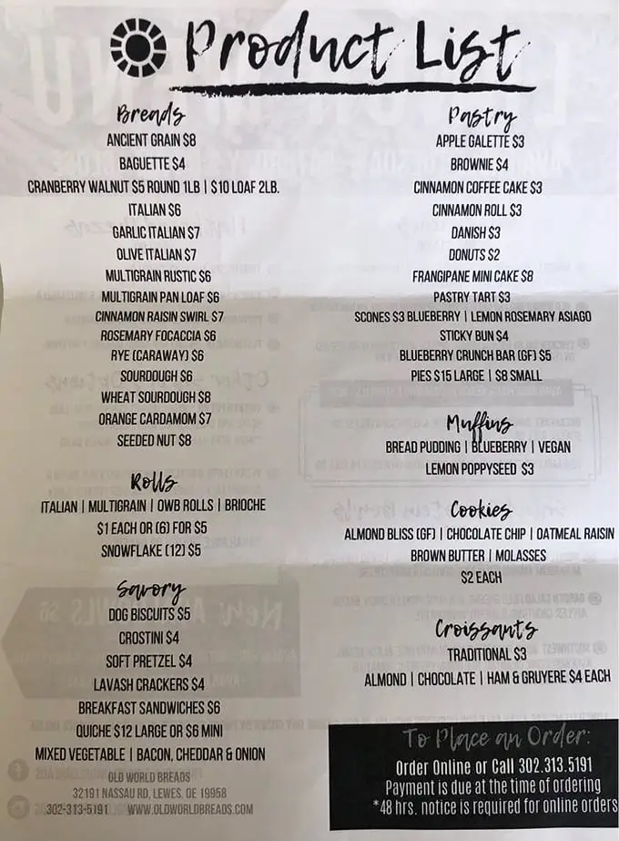 The menu board that launched a thousand road trips. Delaware's carb enthusiasts know this product list by heart—their stomachs growling at the mere mention of "Orange Cardamom."