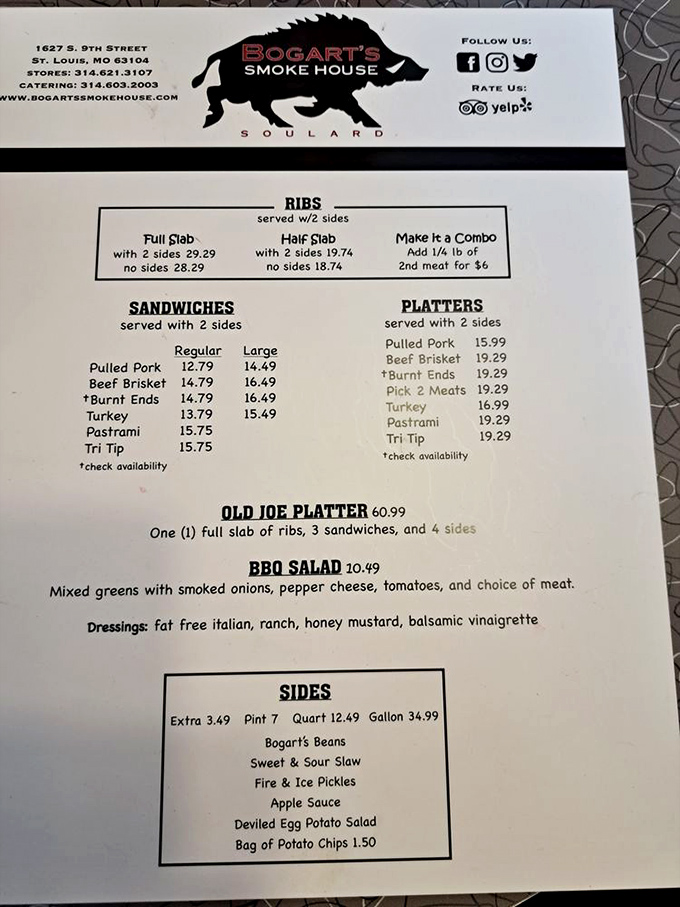 The menu board – a roadmap to happiness. Notice how they don't apologize for making you choose between all these treasures.