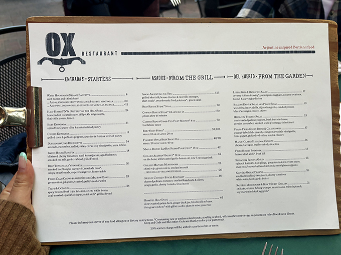 This isn't just a menu—it's a roadmap to flavor country, with "Asados" as the capital city.