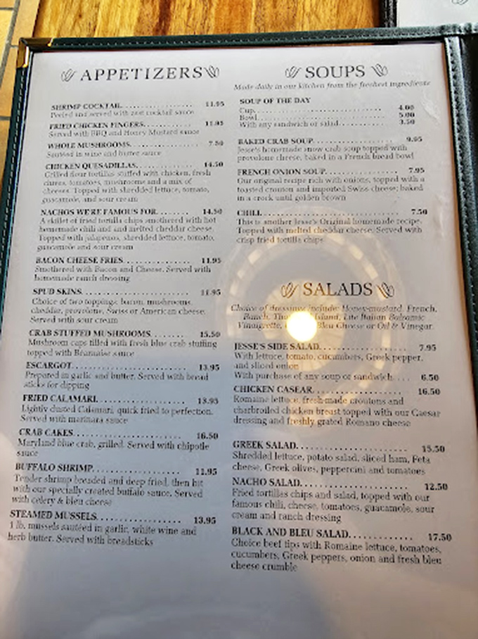 A menu that doesn't need QR codes or fancy fonts—just straightforward promises of deliciousness that have kept customers returning for decades.