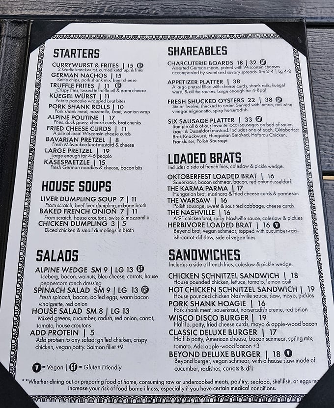 The menu reads like a love letter to carbohydrates – and honestly, who are we to argue?