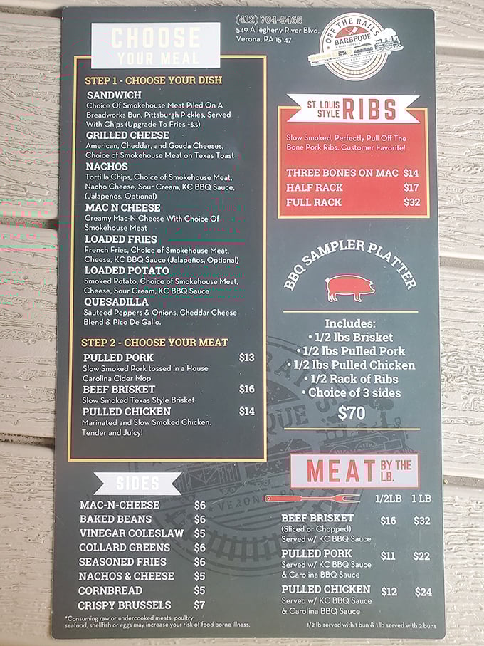The menu reads like a love letter to smoked meats, with options that'll have you plotting return visits before you've even placed your first order.
