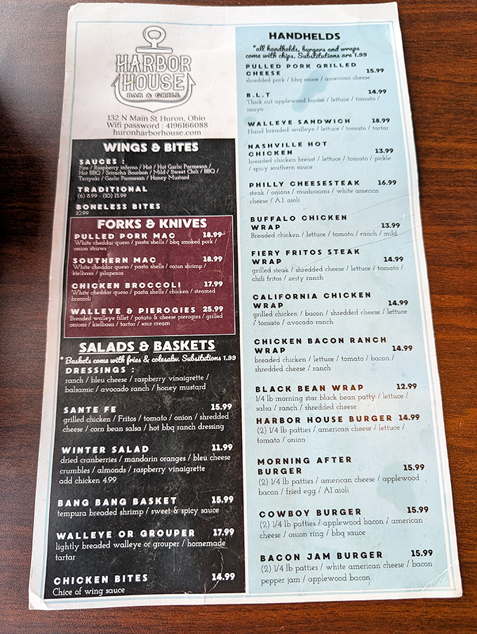 This menu reads like a love letter to comfort food, featuring everything from Nashville heat to lakeside classics.