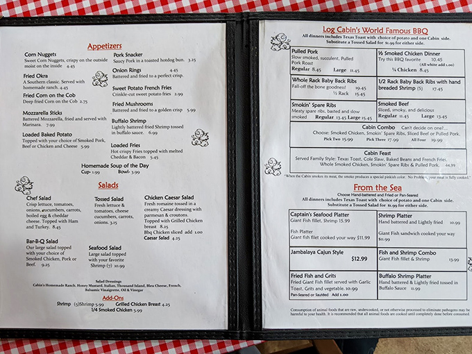 The menu reads like a love letter to Southern comfort food – from pulled pork to seafood platters, each option more tempting than the last.