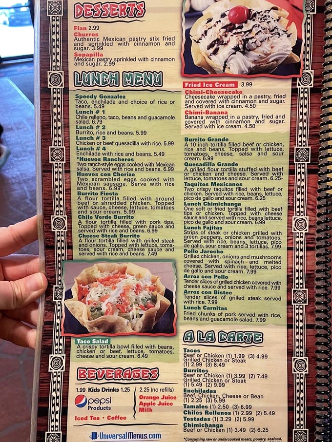 This menu isn't just a list of dishes—it's a treasure map where X marks the spot for your next food obsession.