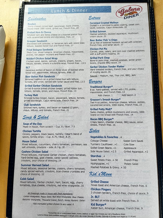 A menu that reads like a love letter to American comfort food, with enough creative twists to keep regulars coming back for decades.