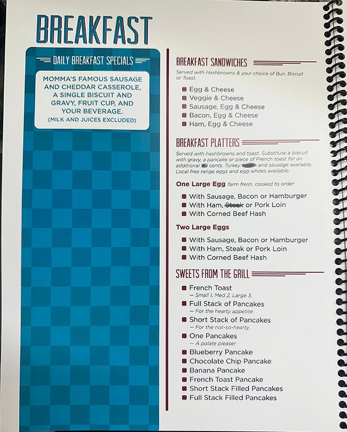 A menu that doesn't need fancy fonts or pretentious descriptions—just honest food that promises to cure whatever ails you, especially if what ails you is hunger.