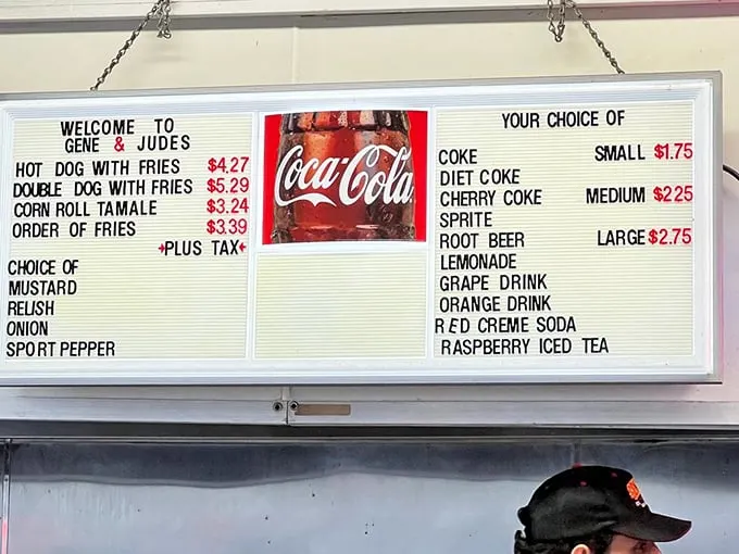 A menu board that proves sometimes less really is more – no QR codes required.