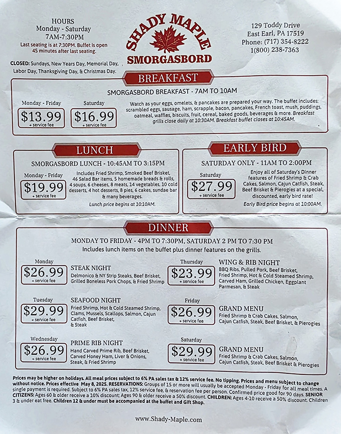 This menu reads like a love letter to your appetite - breakfast through dinner, every craving covered.
