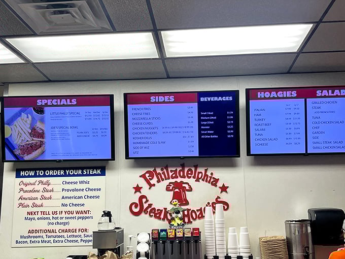 The menu board—a beautiful, uncomplicated declaration of sandwich possibilities that somehow feels like reading poetry to a hungry soul.