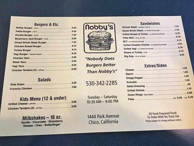 A menu that cuts straight to the chase. No flowery descriptions or pretentious ingredients—just honest food that speaks for itself.