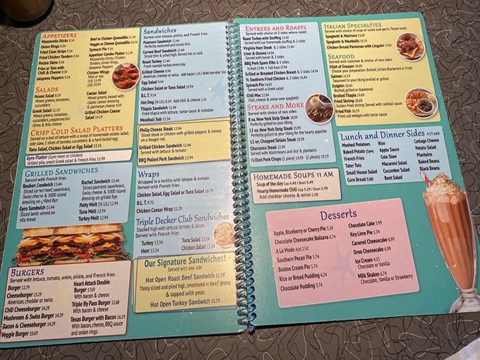 This menu isn't just a list of food—it's a roadmap to happiness with enough options to satisfy every craving from dawn till dusk.