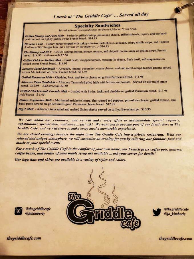This isn't just a menu—it's a roadmap to sandwich nirvana. The "Director's Cut" sounds like something that should come with its own soundtrack.