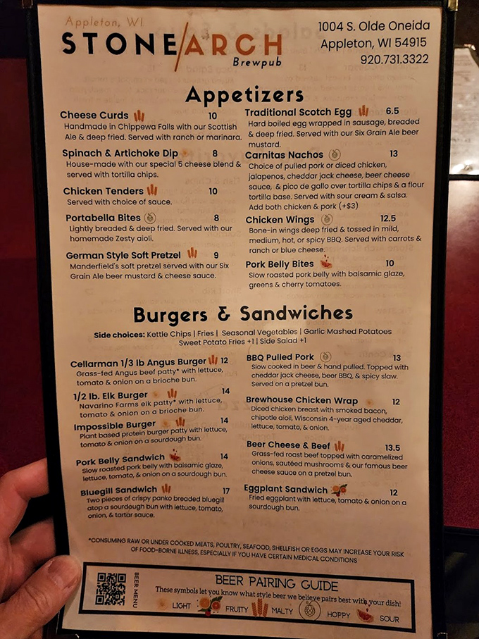 This menu isn't just food—it's a roadmap to happiness. From handmade cheese curds to elk burgers, each item promises a delicious detour from the ordinary.