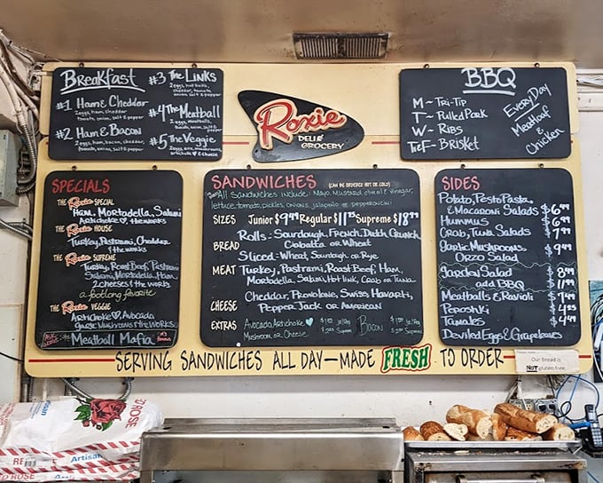 That chalkboard menu isn't just information—it's a roadmap to happiness. Monday's tri-tip might just be worth rescheduling your week for.