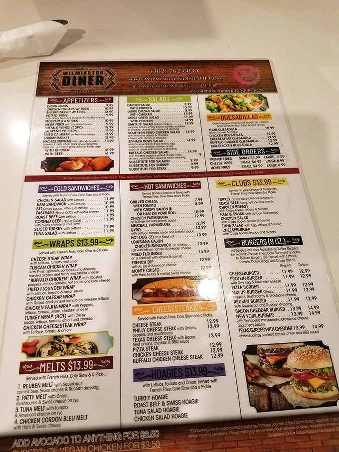 The menu reads like a love letter to American classics – where deciding between a cheesesteak and a Monte Cristo becomes life's hardest decision.