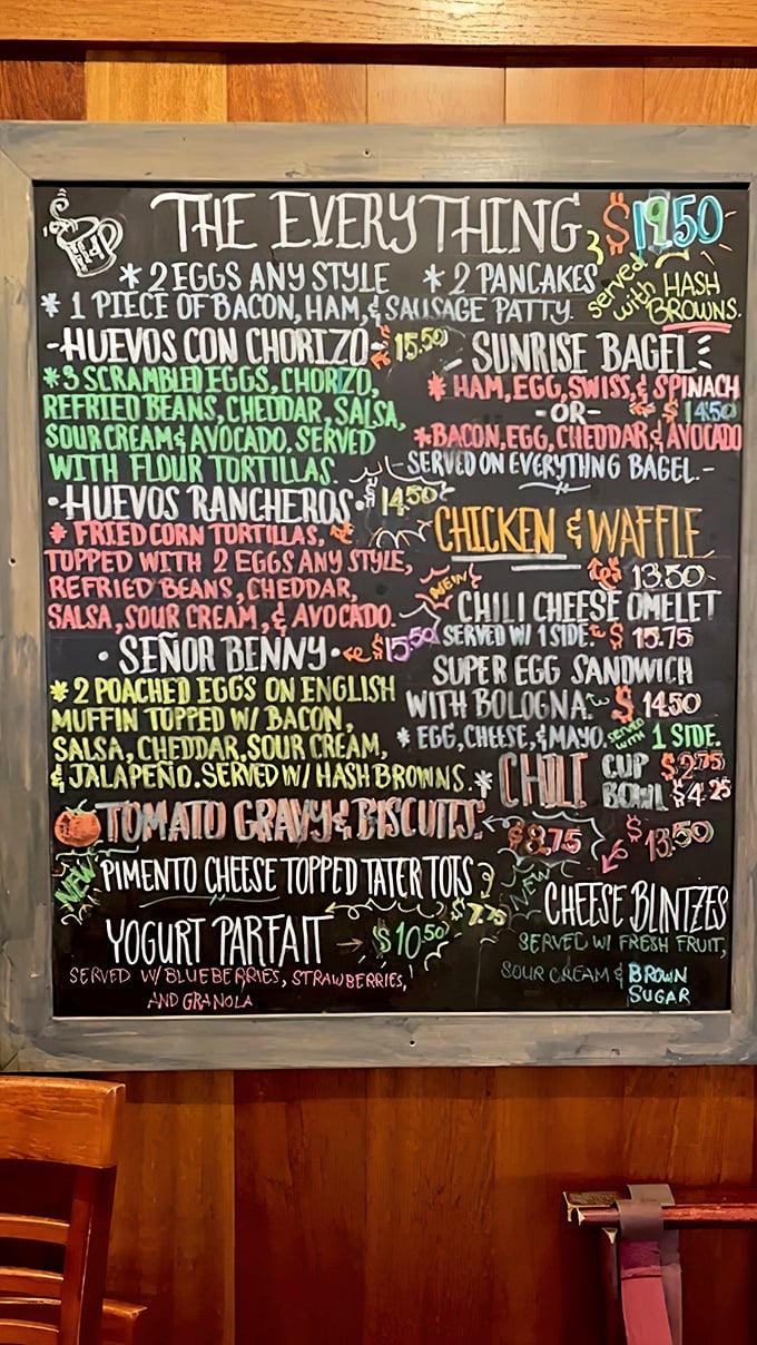 This menu board is like a treasure map where X marks the spot for your next food coma. The "Señor Benny" is calling my name!