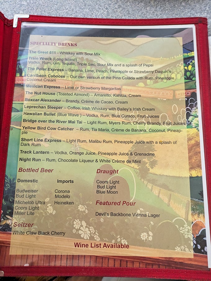 A menu that speaks fluent "comfort" with a PhD in "delicious" – no translation needed here.