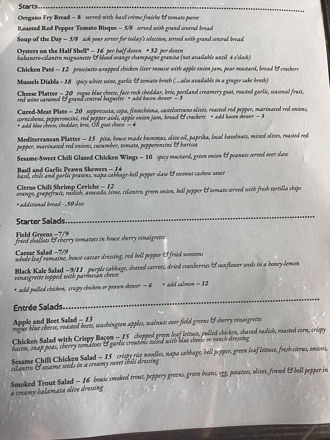 A menu that reads like a love letter to flavor—each description promising a different kind of happiness.