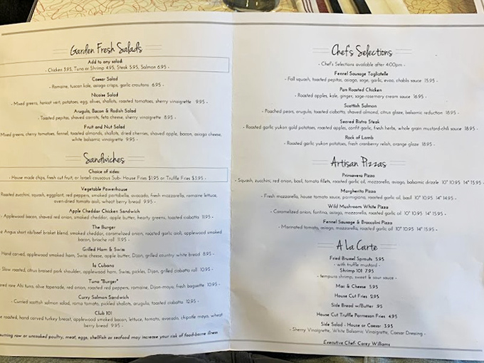 The menu reads like a love letter to food enthusiasts—each description promising a flavor adventure worth embarking on.