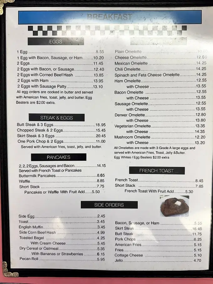 This menu isn't just a list of options—it's a roadmap to happiness. The only difficult part is choosing which path to take.